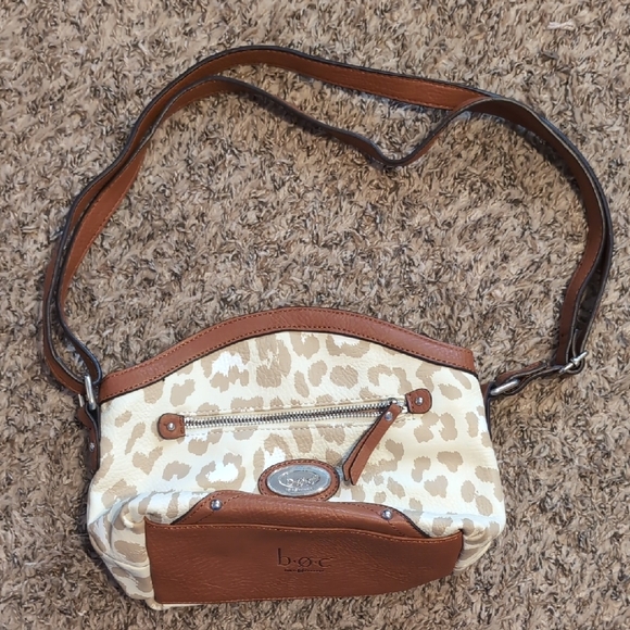 b.o.c. | Bags | Boc Brown And Cream Crossbody Bag With Safariinspired ...